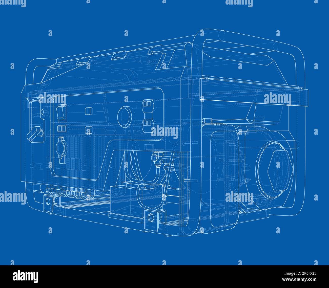 Portable Electro Generator Vector Stock Vector Image And Art Alamy