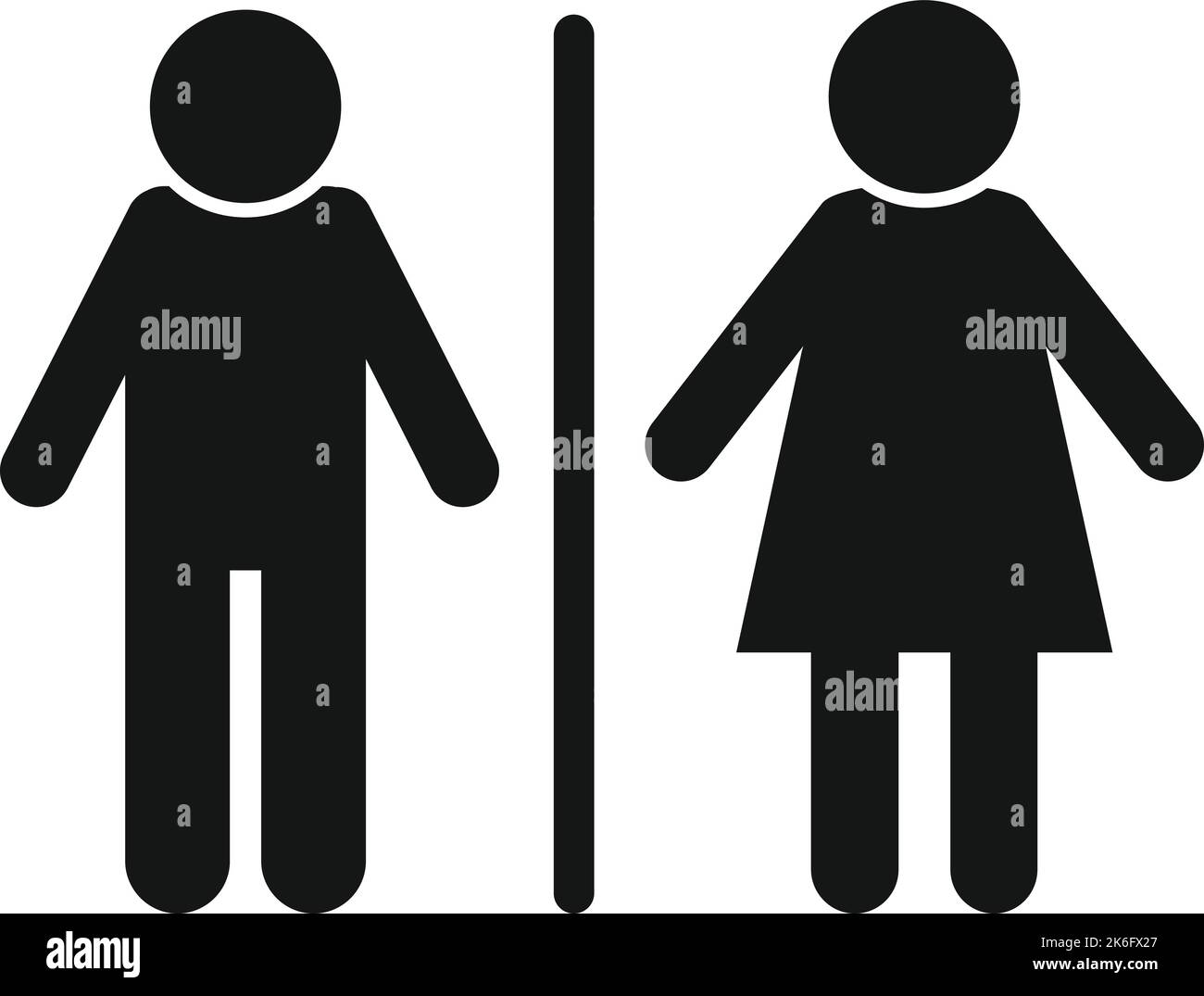 Gender neutral toilet icon Stock Vector Images - Alamy