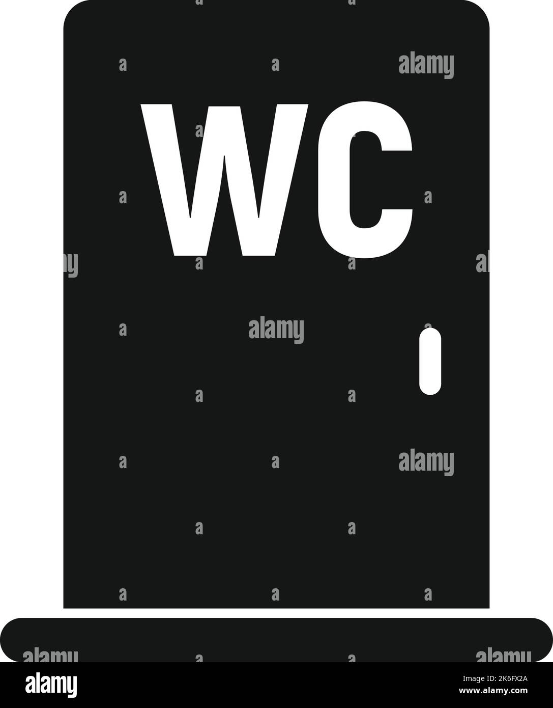 Public wc door icon simple vector. Toilet restroom. People room Stock ...