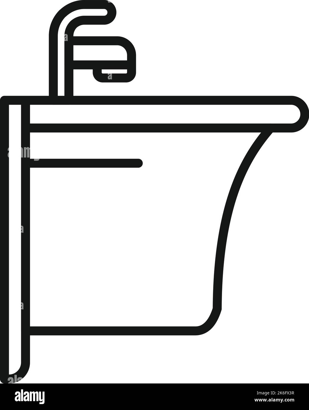 Wash basin icon outline vector. Toilet wc. Public door Stock Vector ...