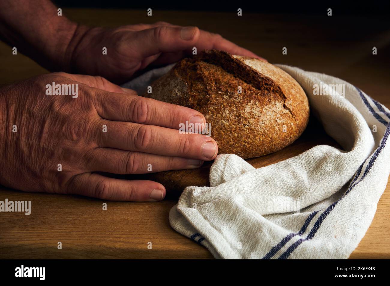 Hands man prepare breakfast hi-res stock photography and images - Alamy