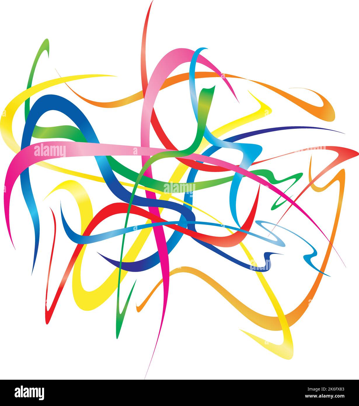 Moving colorful ribbons, colorful stripes, vector illustration Stock ...