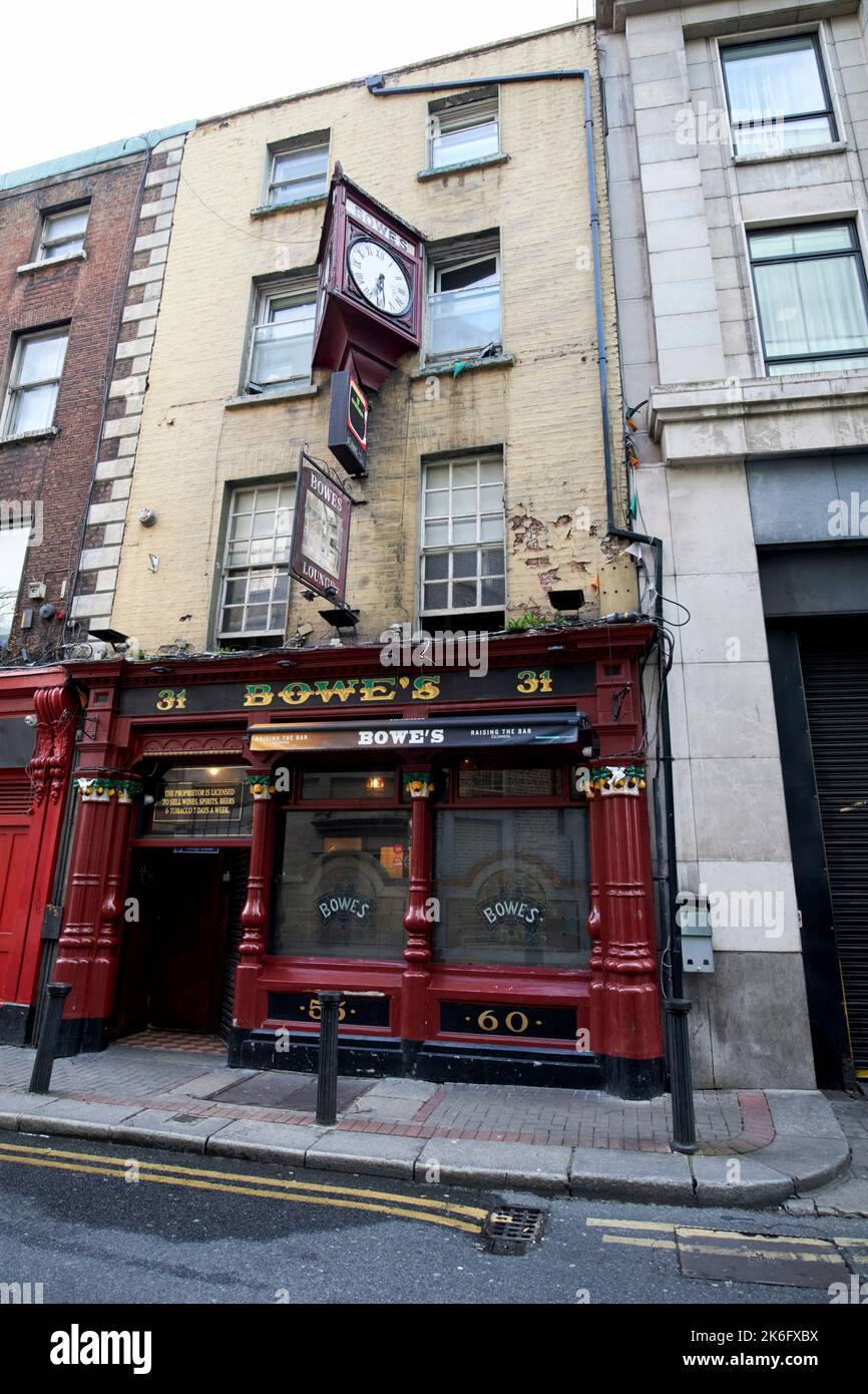 bowes lounge bar fleet street dublin republic of ireland Stock Photo ...