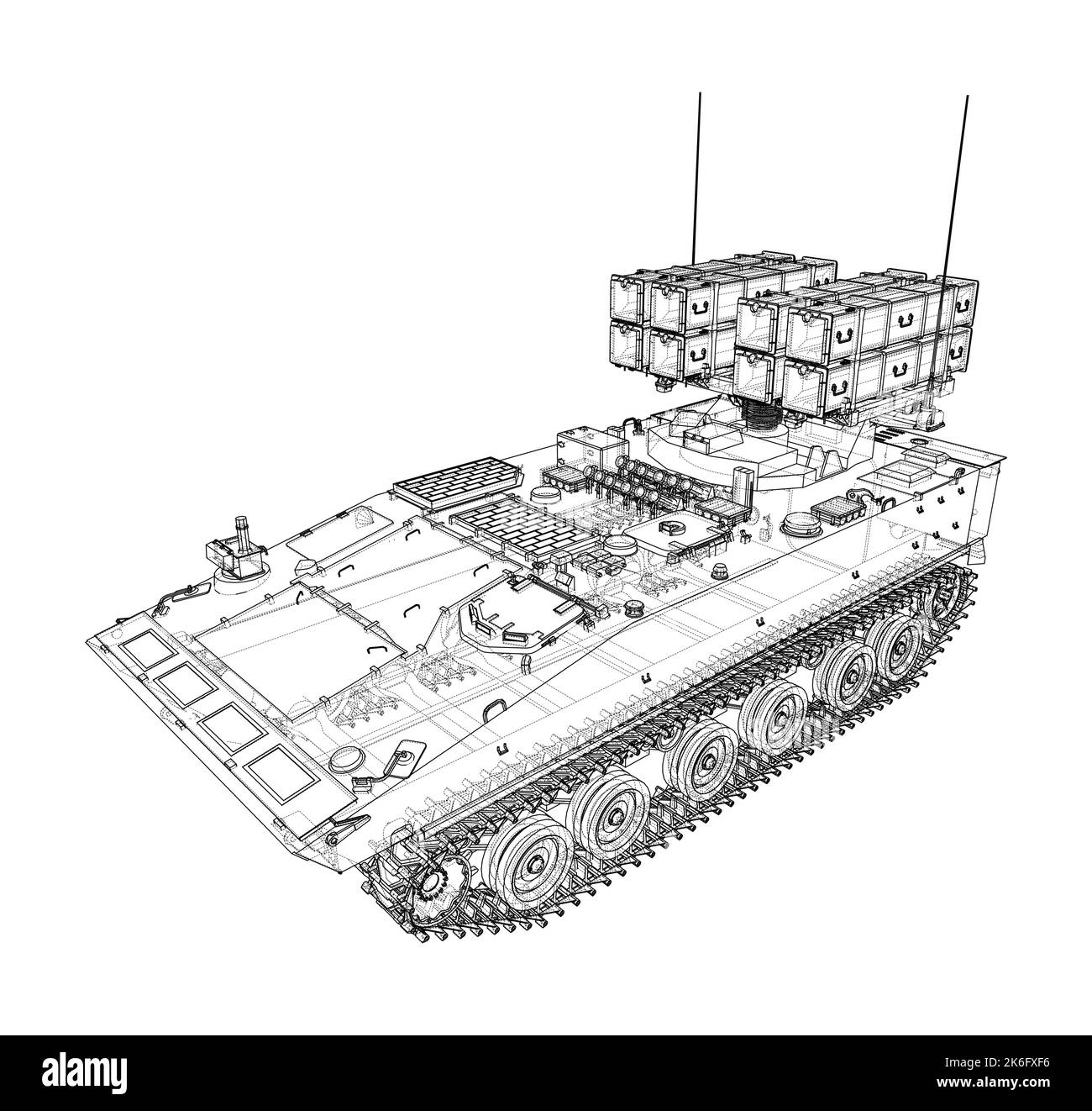 Military track missle system. Vector Stock Vector Image & Art - Alamy
