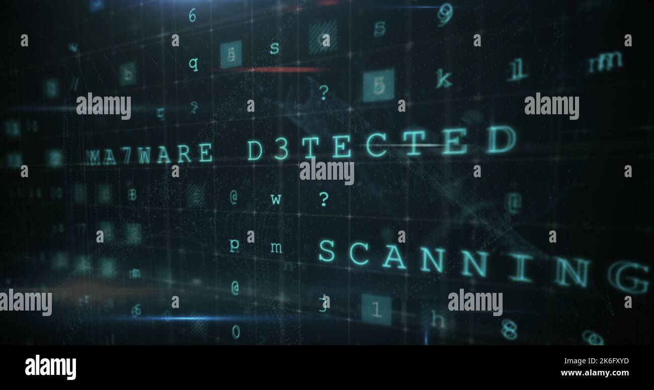 Illustration of multiple words with letters, number and symbols against ...