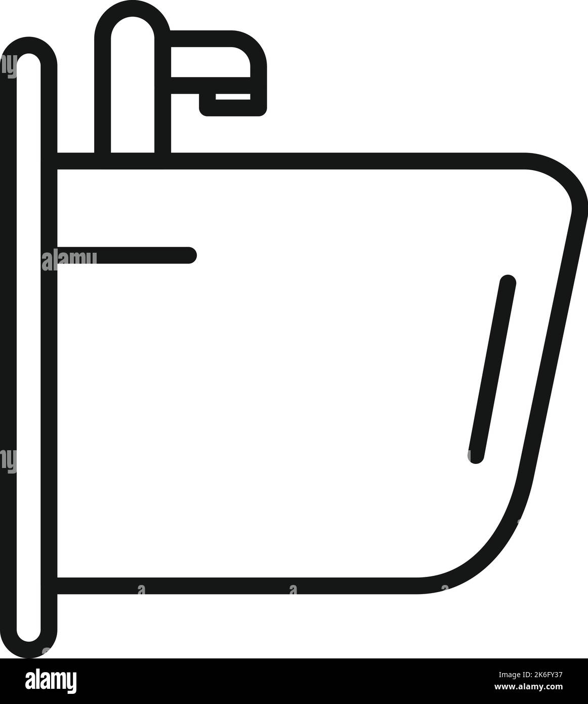 Ceramic wash basin icon outline vector. Wc toilet. Public room Stock ...
