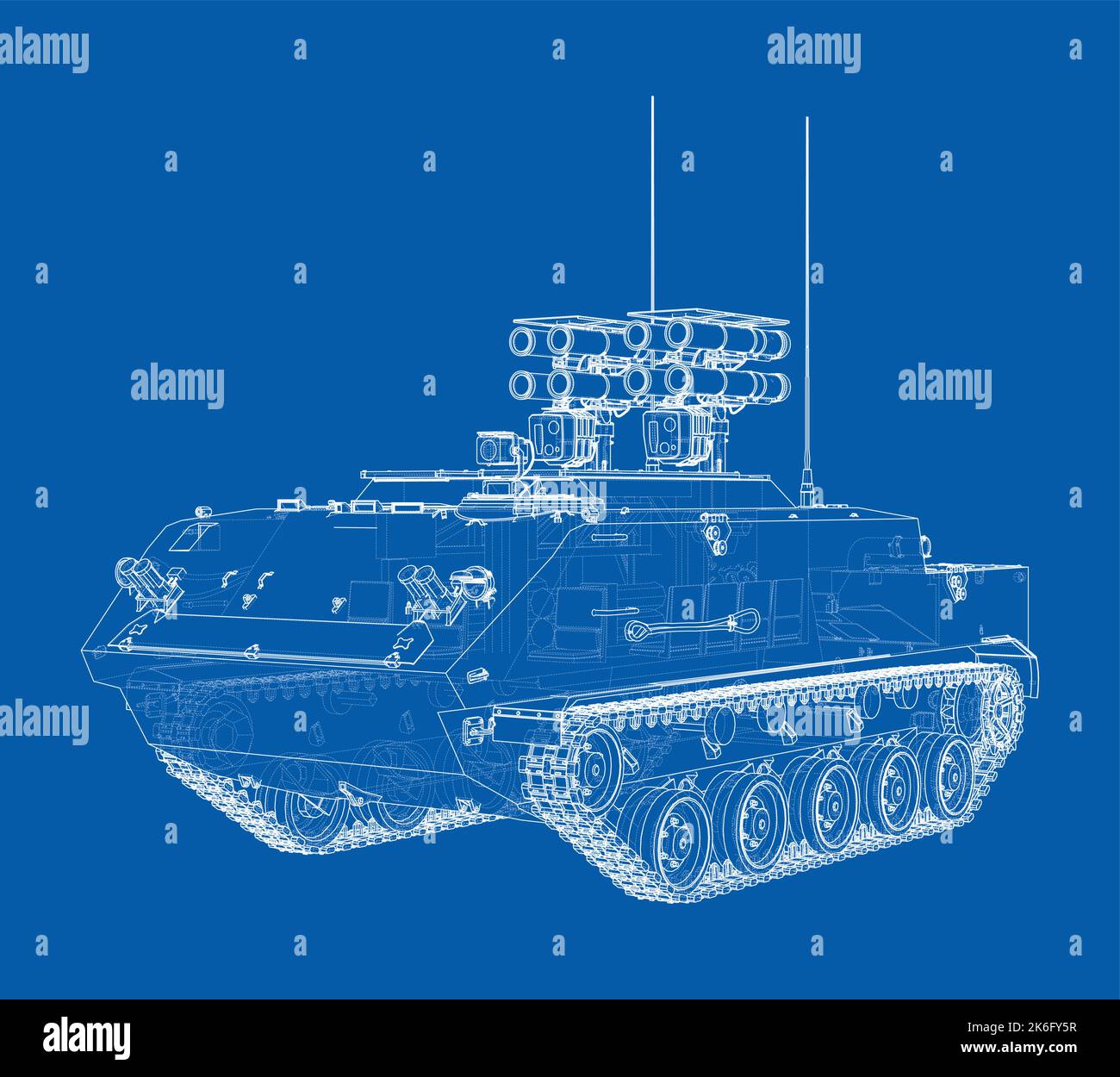 Anti-tank armored car. Vector Stock Vector Image & Art - Alamy