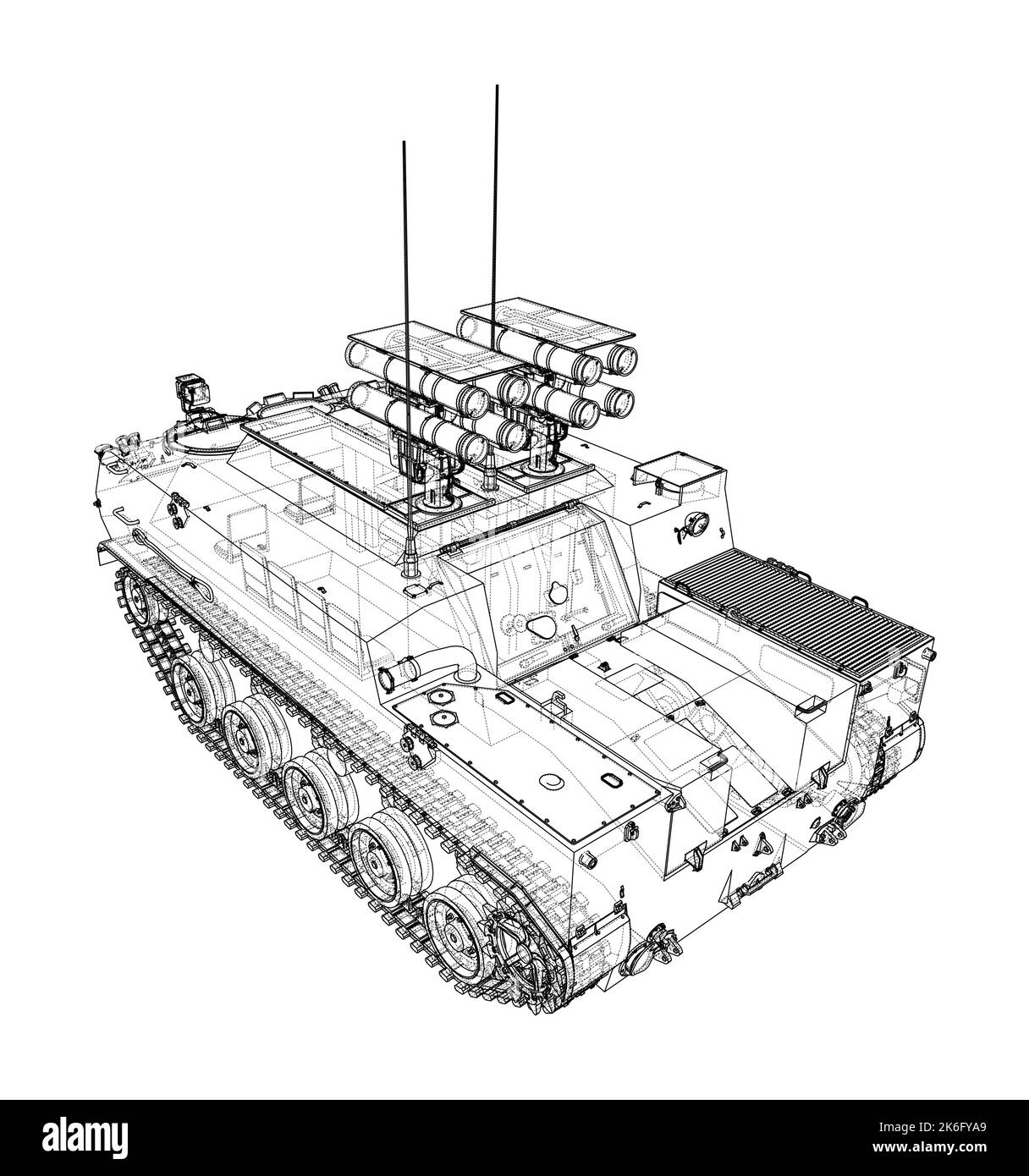 Anti-tank armored car. Vector Stock Vector Image & Art - Alamy