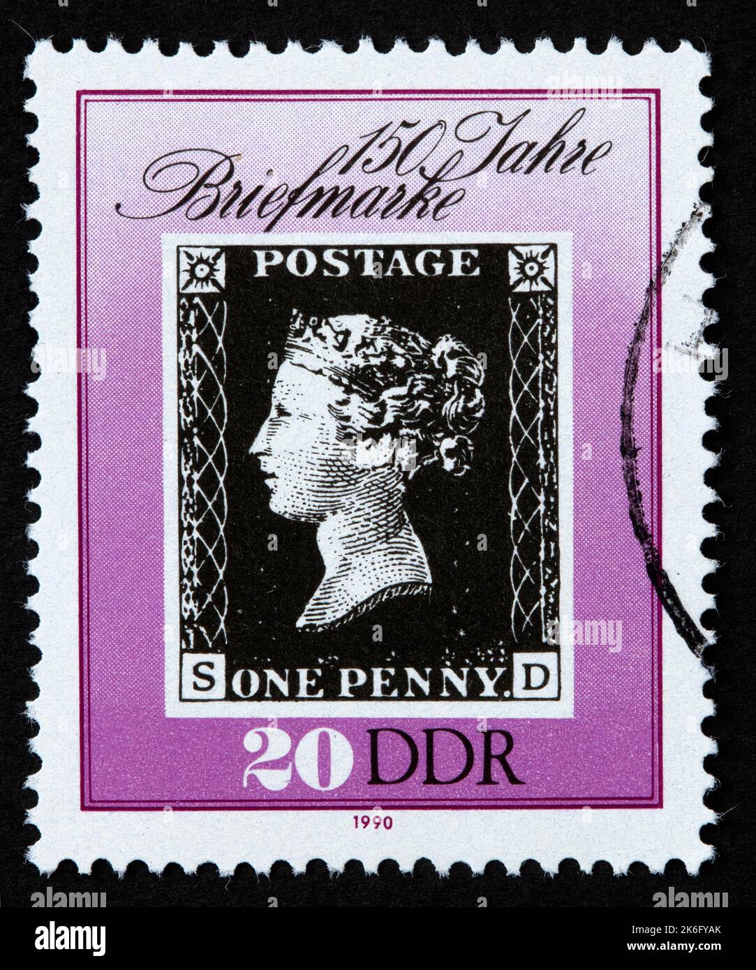 DDR postage stamp Stock Photo - Alamy