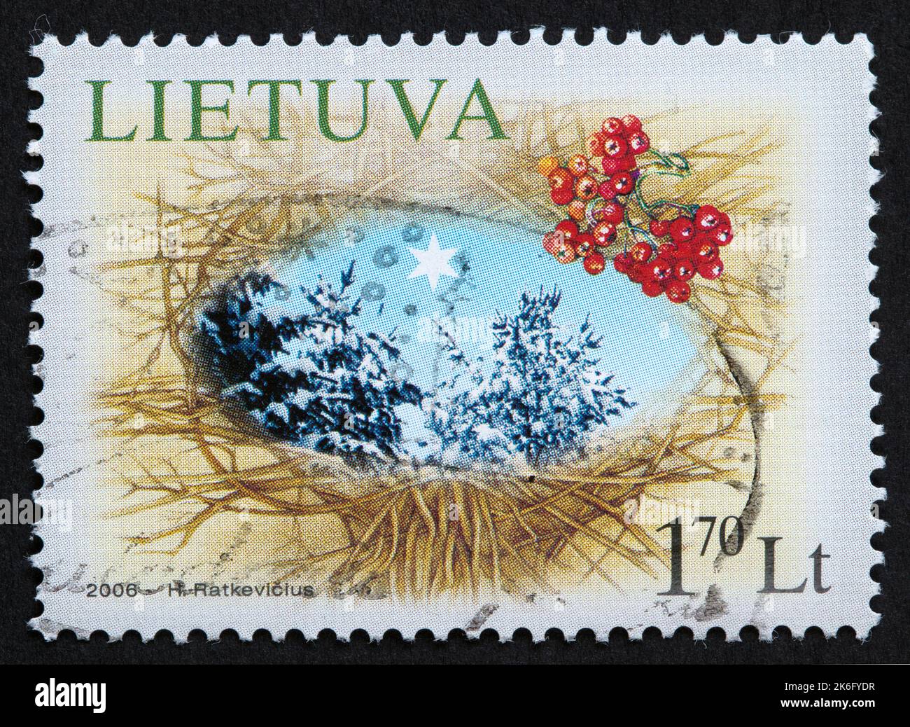 Lithuanian postage stamp Stock Photo - Alamy