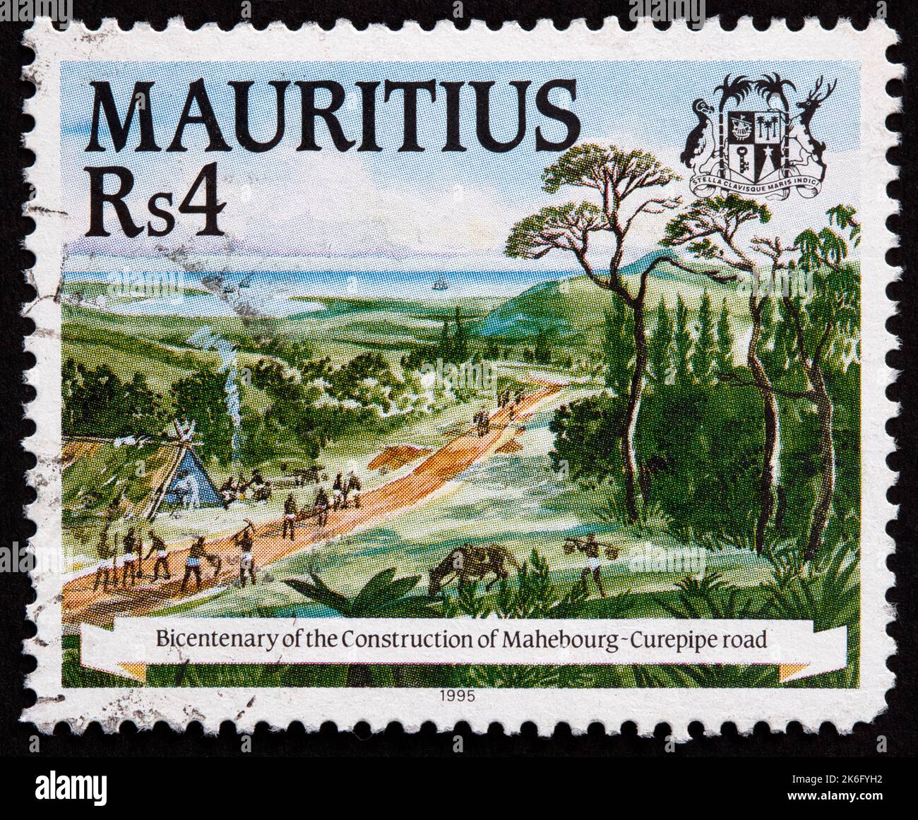 Mauritian postage stamp Stock Photo - Alamy