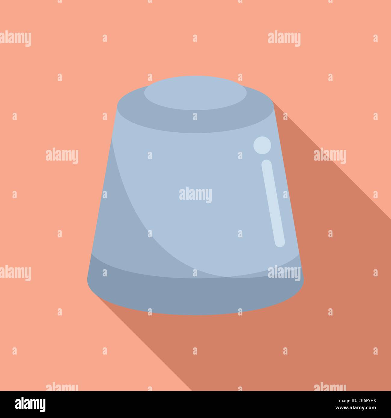 Breakfast coffee capsule icon flat vector. Cafe espresso. Drink aroma ...