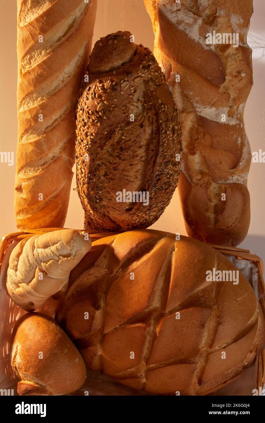 Different types bread warm hi-res stock photography and images - Alamy