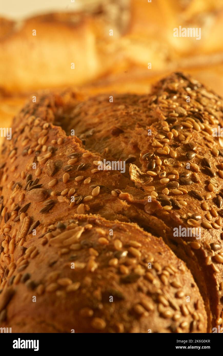 Different types of bread with warm colors Stock Photo - Alamy
