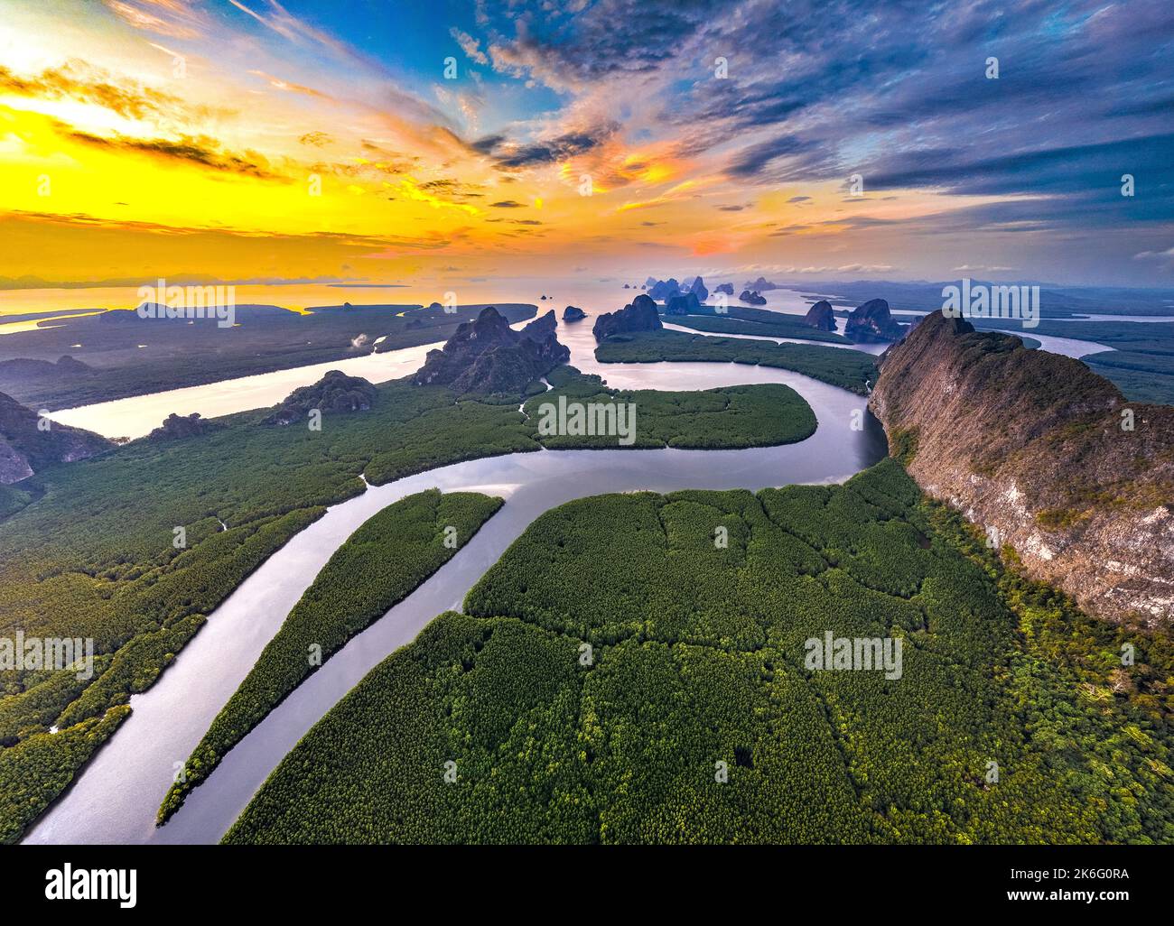 Thailand phang nga bay sunset hi-res stock photography and images - Alamy