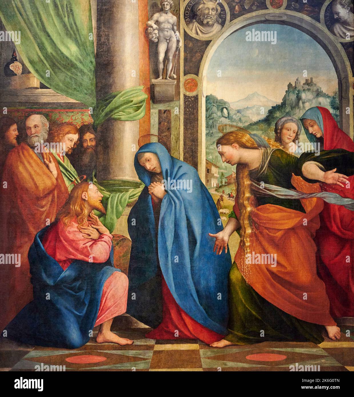 Congedo di Cristo dalla madre - olio su tela - Giovan Francesco Caroto ...