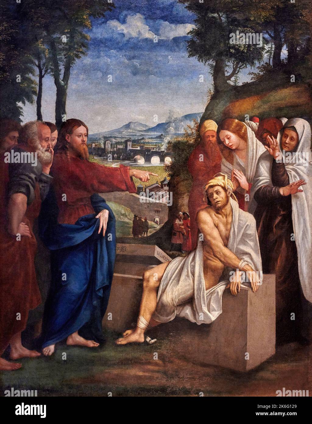 Resurrezione di Lazzaro - olio su tela - Giovan Francesco Caroto - 1531 ...
