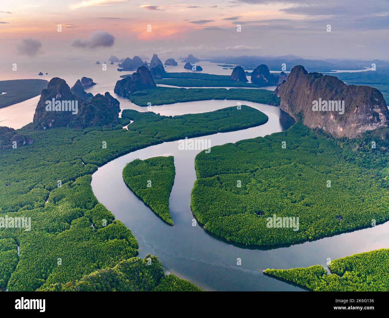 Thailand phang nga bay sunset hi-res stock photography and images - Alamy