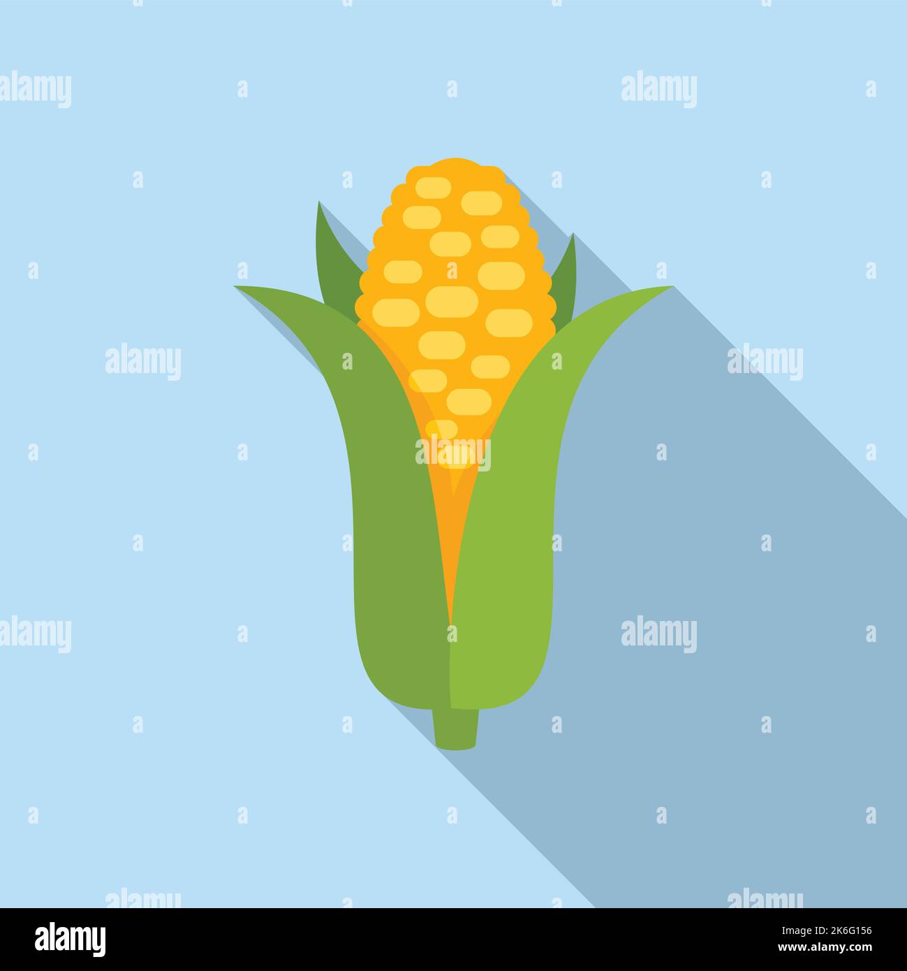Gmo corn icon flat vector. Dna food. Medicine gene Stock Vector Image ...