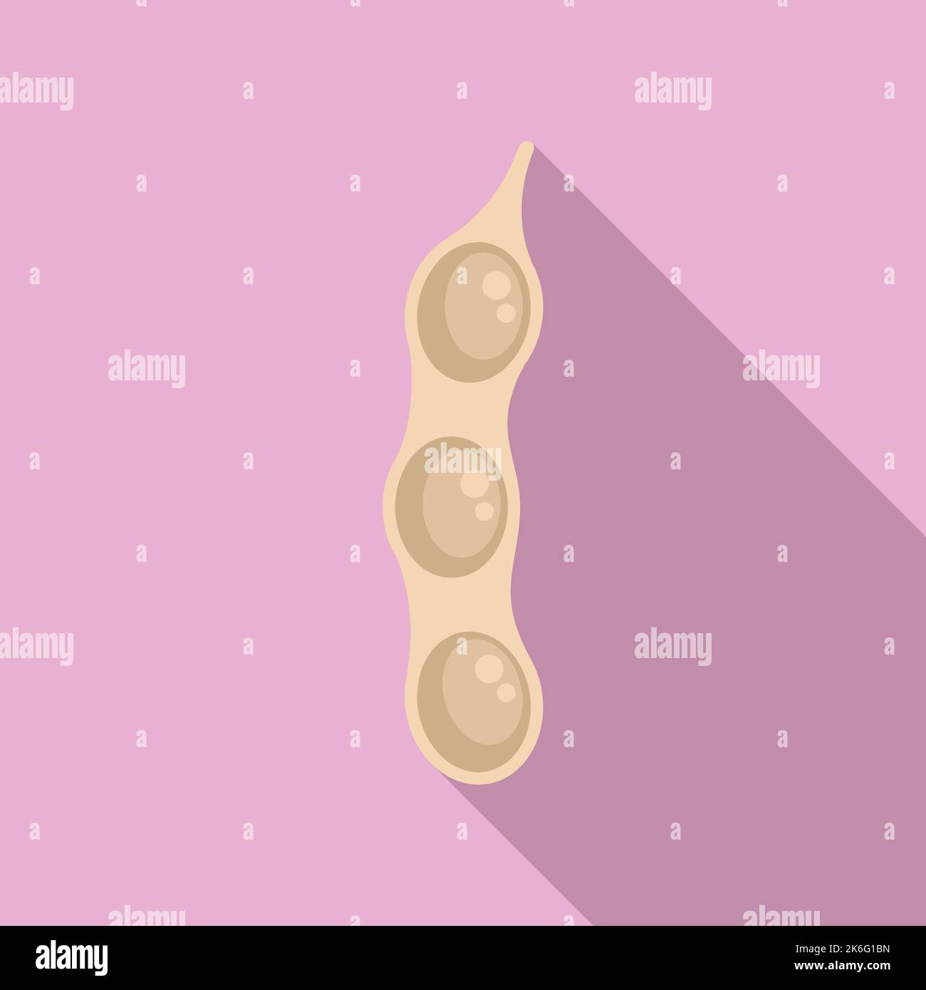 Farm gmo peas icon flat vector. Food agriculture. Gene biology Stock ...