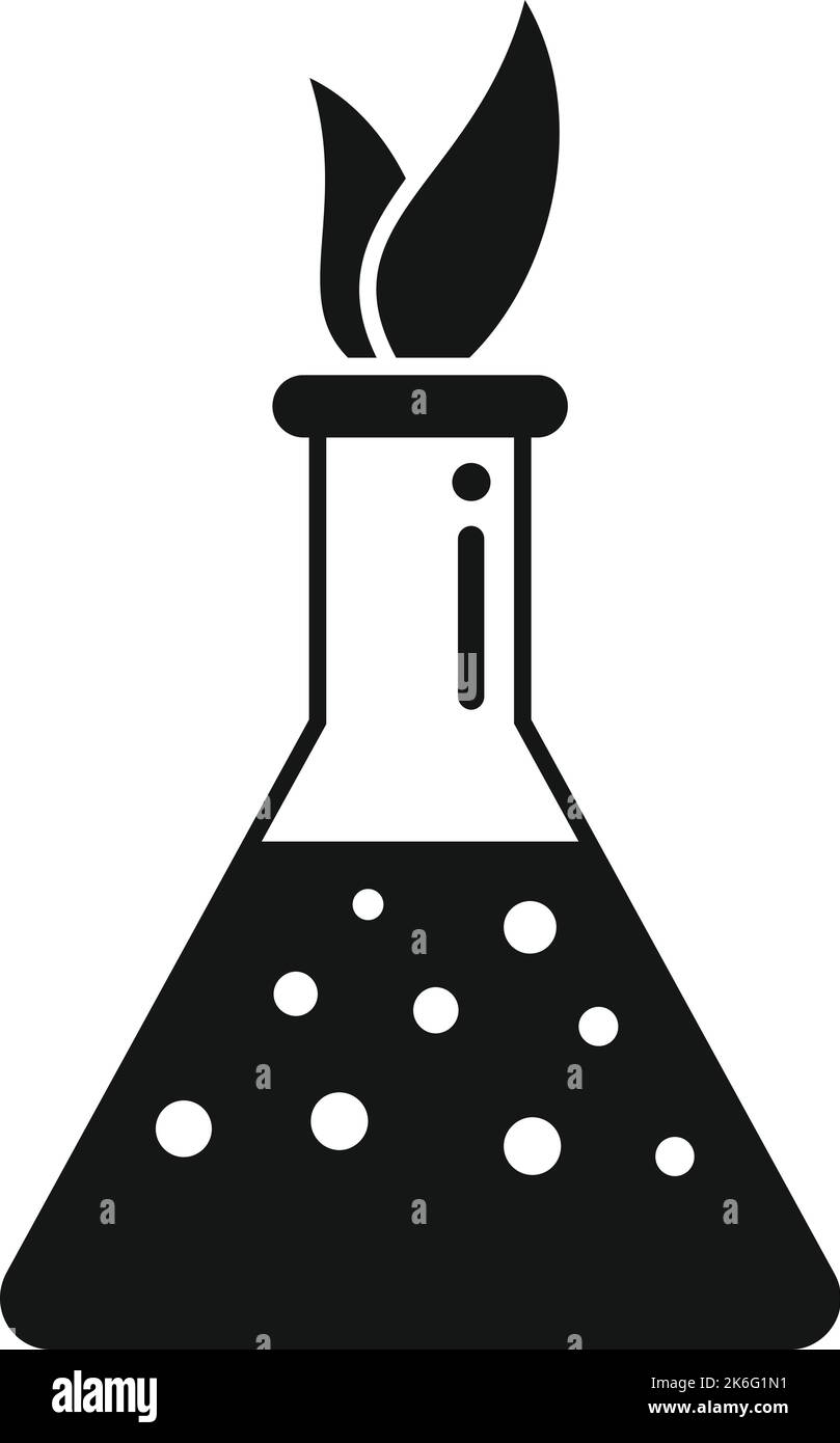 Gmo flask icon simple vector. Dna food. Chemistry test Stock Vector ...