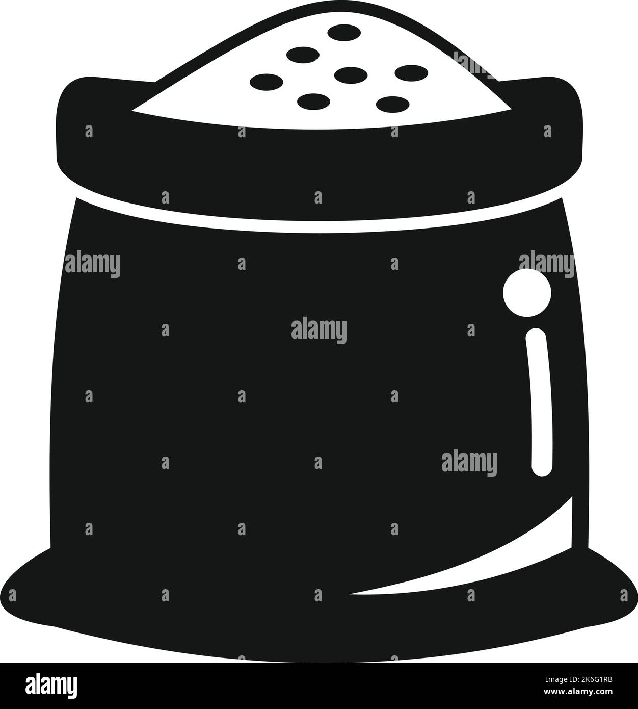 Gmo grain sack icon simple vector. Agriculture food. Modified test ...