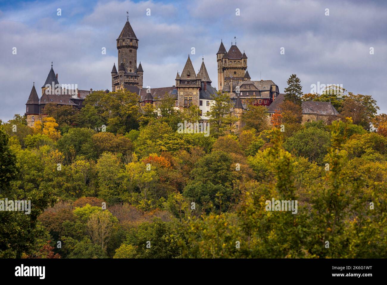 Braunfels Castle aka Schloss Braunfels, Braunfels, Hesse, Germany Stock ...