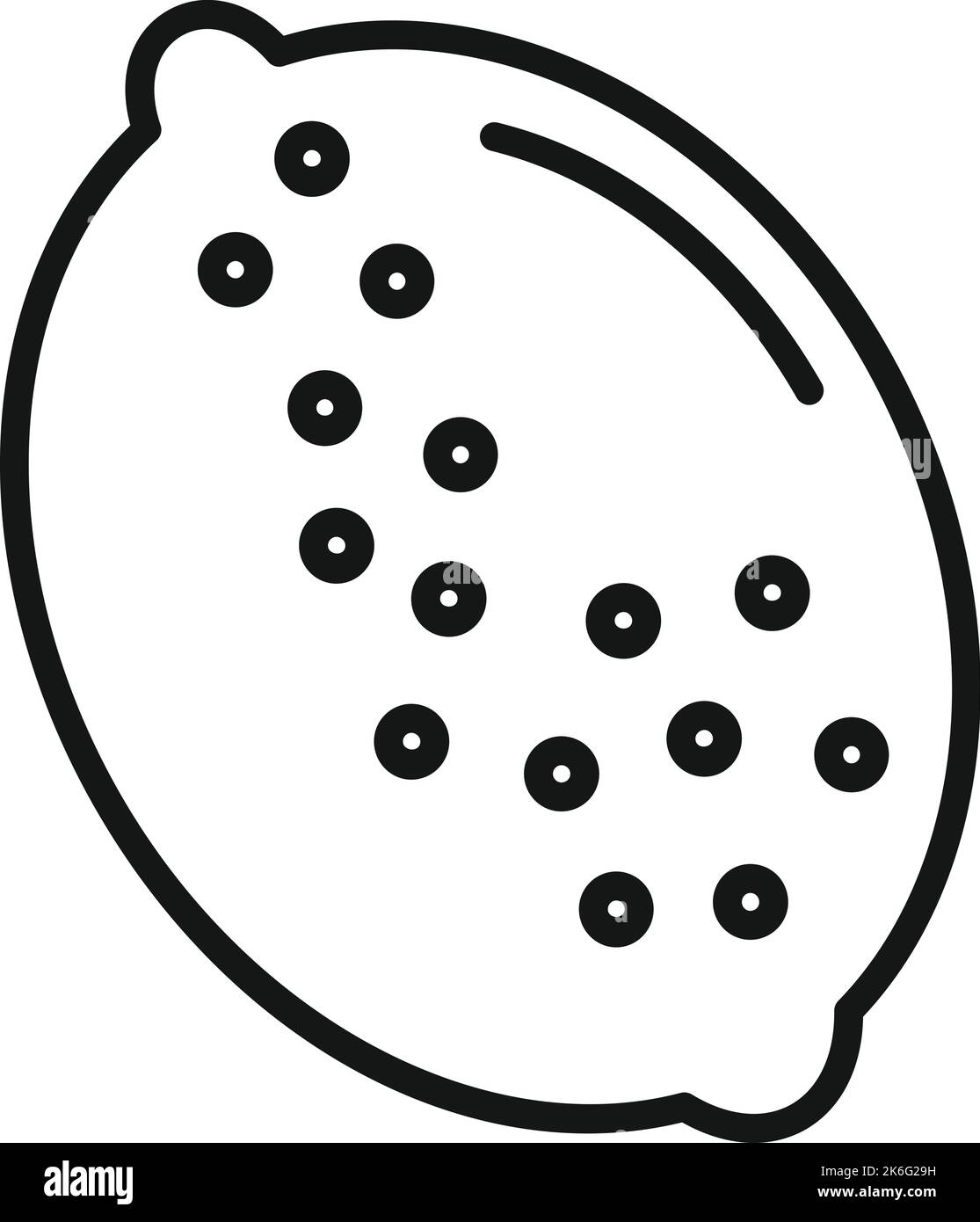 Gmo lemon icon outline vector. Agriculture food. Medicine biology Stock ...