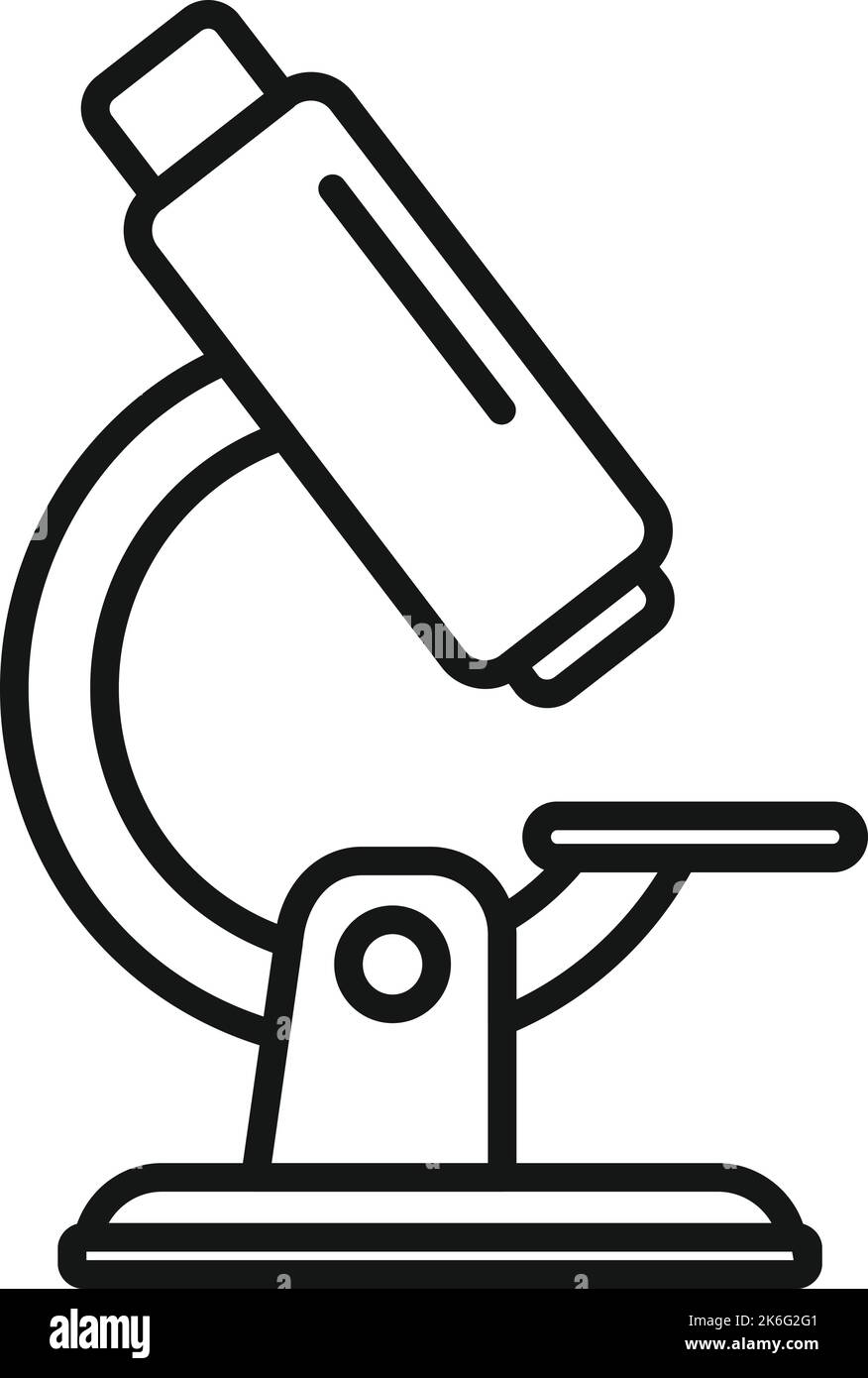 Dna microscope icon outline vector. Gmo food. Test laboratory Stock ...