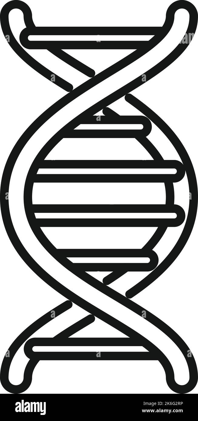 Dna research icon outline vector. Gmo food. Biology fruit Stock Vector ...