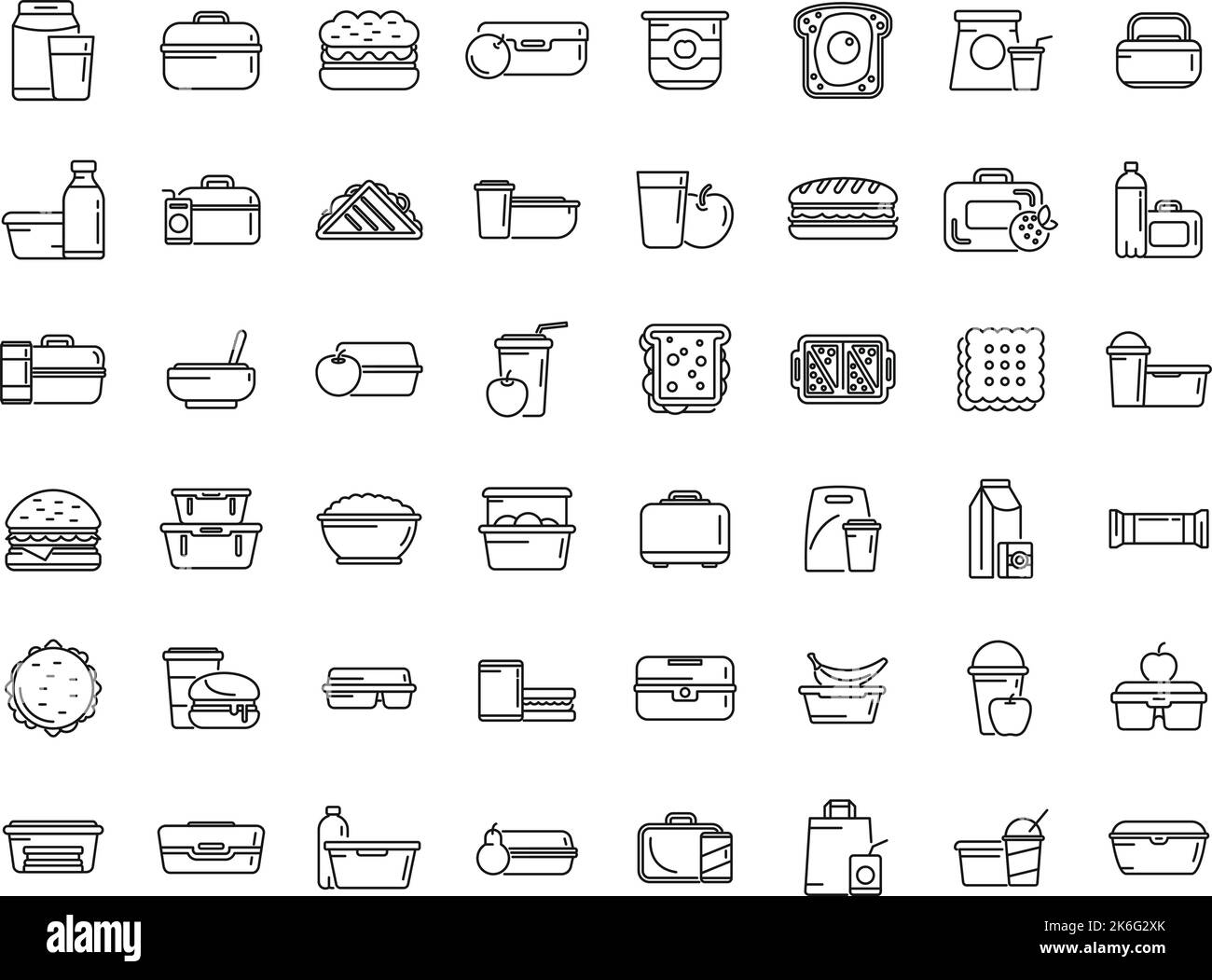 School lunch box and woman Stock Vector Images - Alamy