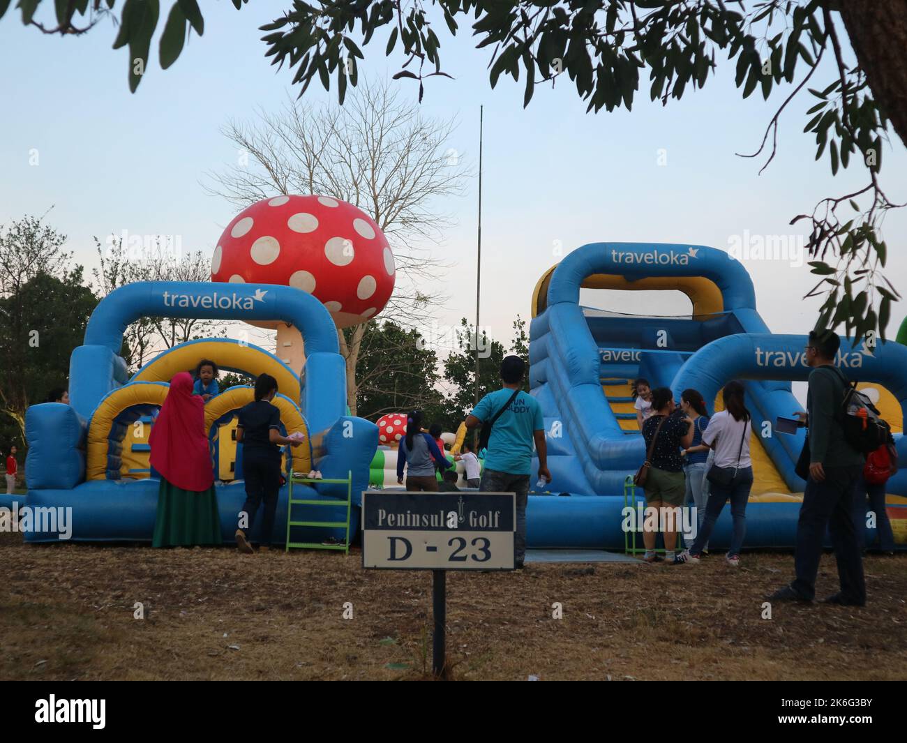 Giant inflatable jump balloons in various shapes for children to play ...
