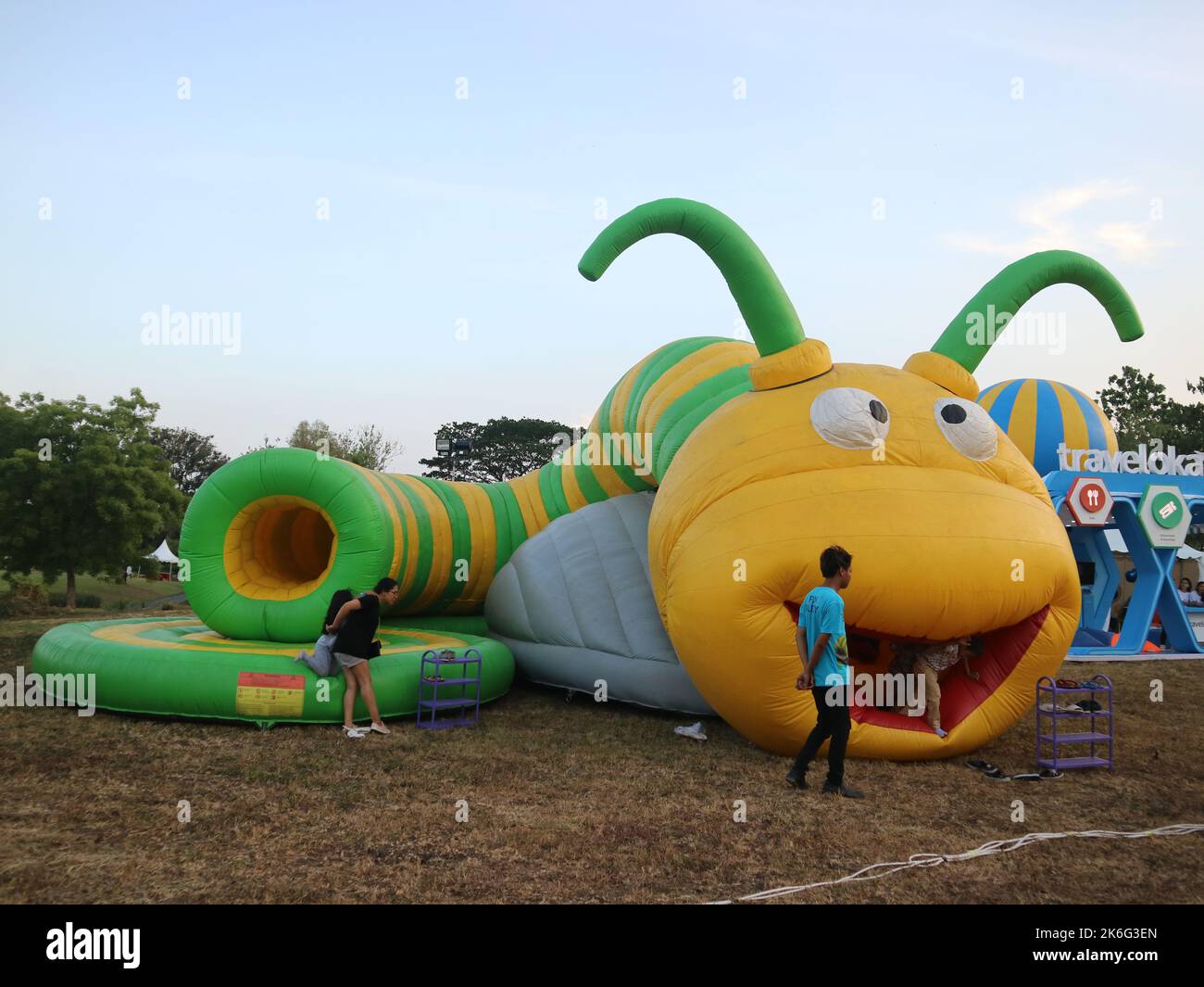 Giant inflatable jump balloons in various shapes for children to play ...