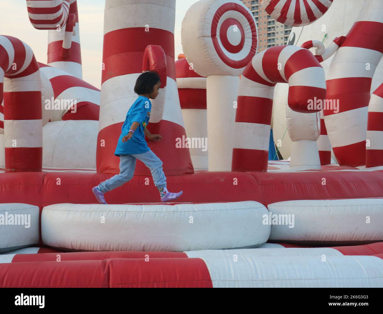 Giant inflatable jump balloons in various shapes for children to play ...
