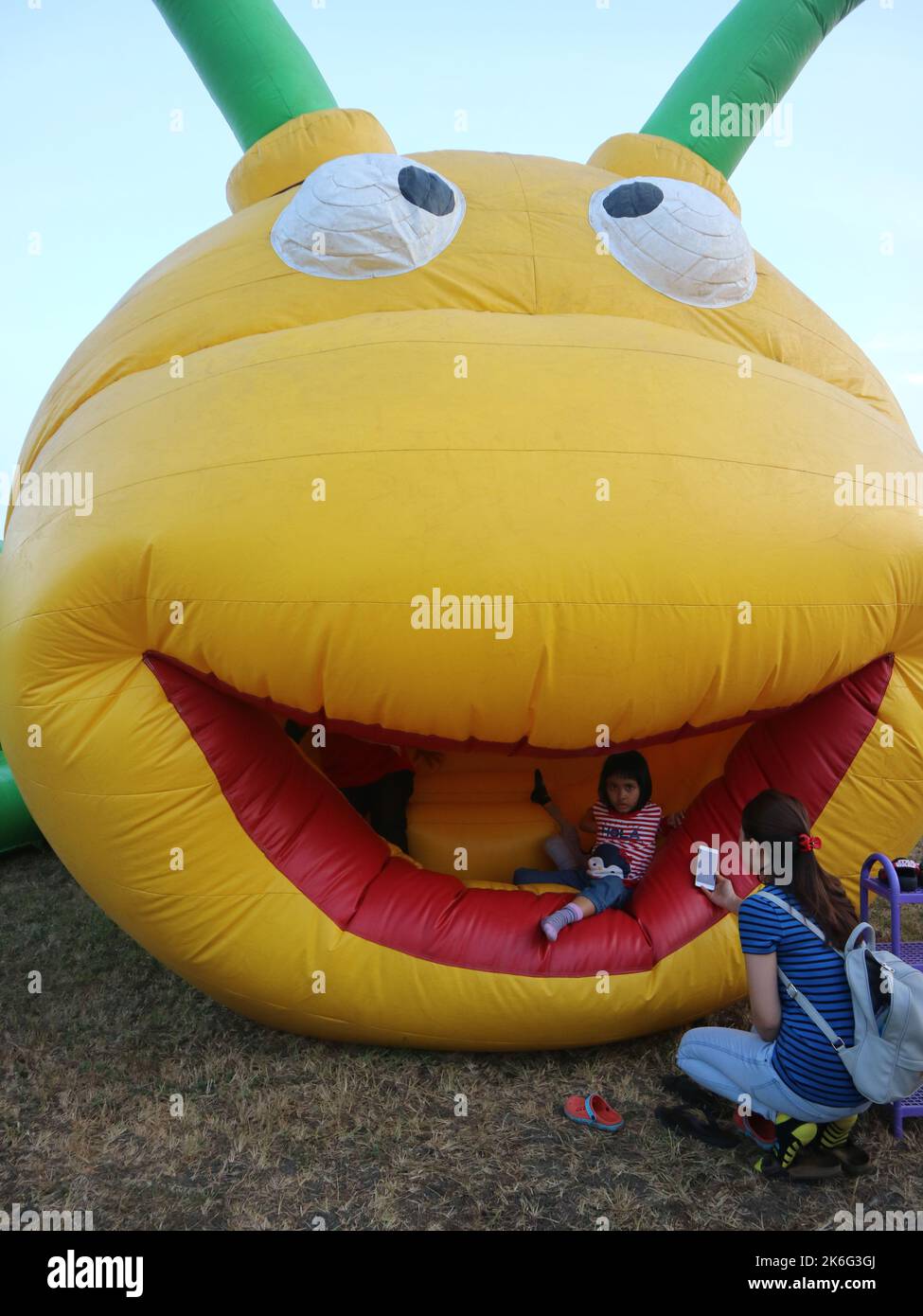 Giant inflatable jump balloons in various shapes for children to play ...