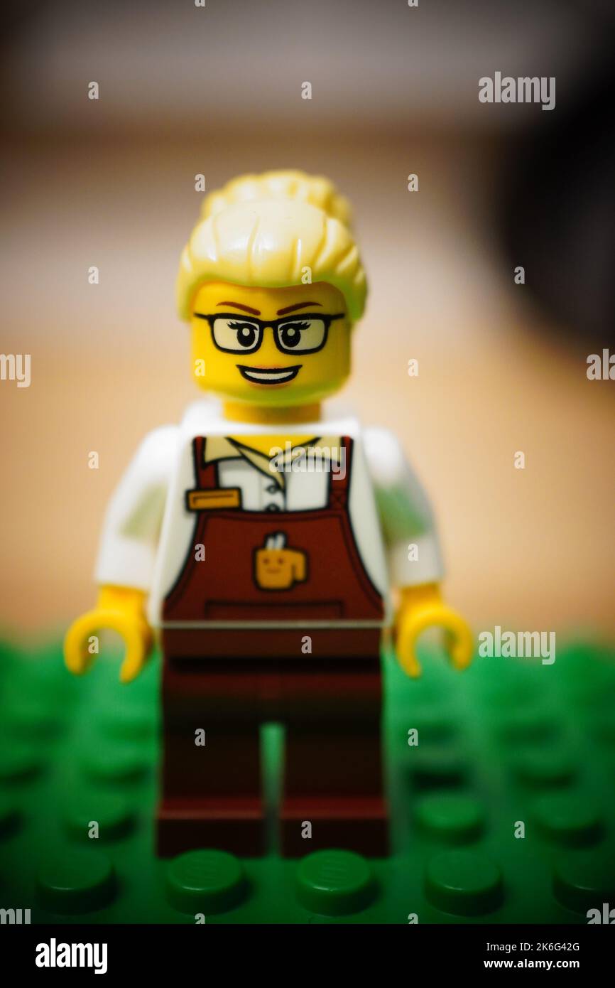 Closeup lego woman toy hi-res stock photography and images - Alamy