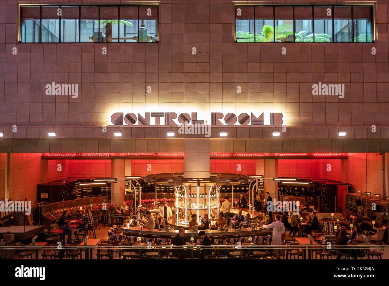 The former control room now a bar, at the grand opening of Battersea ...