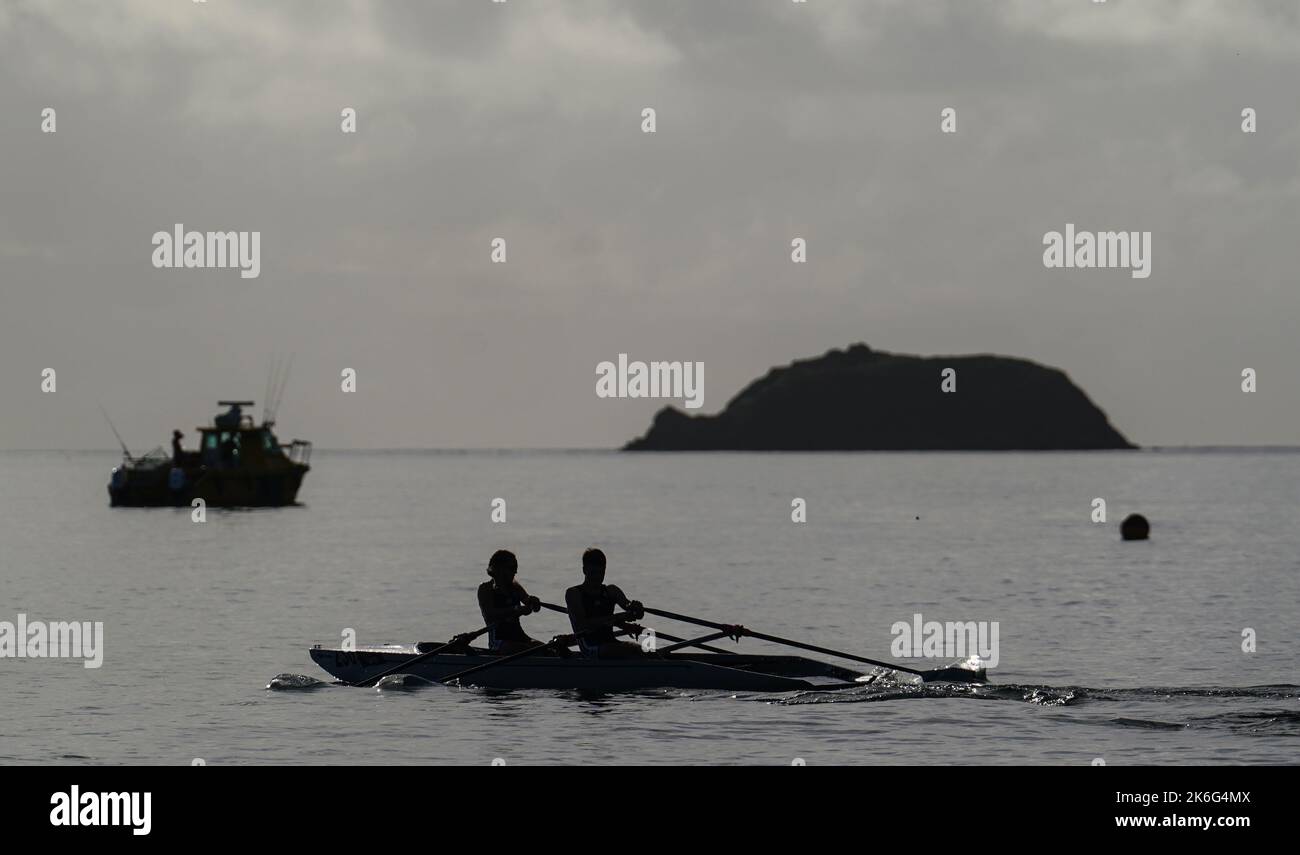 Great Britain's mixed double skulls during day one of the World Rowing ...
