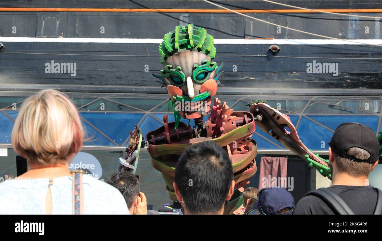 Out of the Deep Blue with puppet ' EKO the Sea Giant' perform at ...