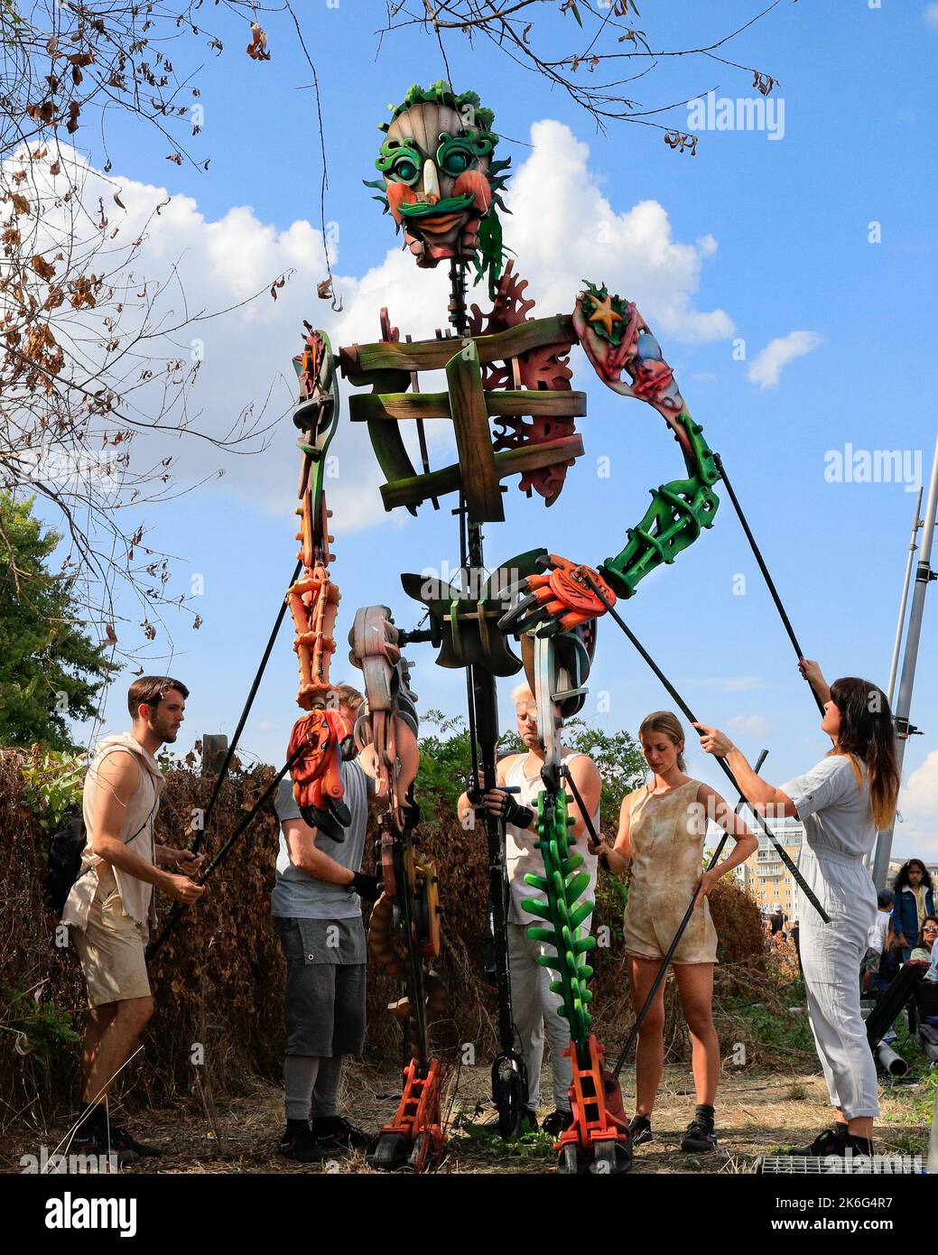 Out of the Deep Blue with puppet ' EKO the Sea Giant' perform at ...