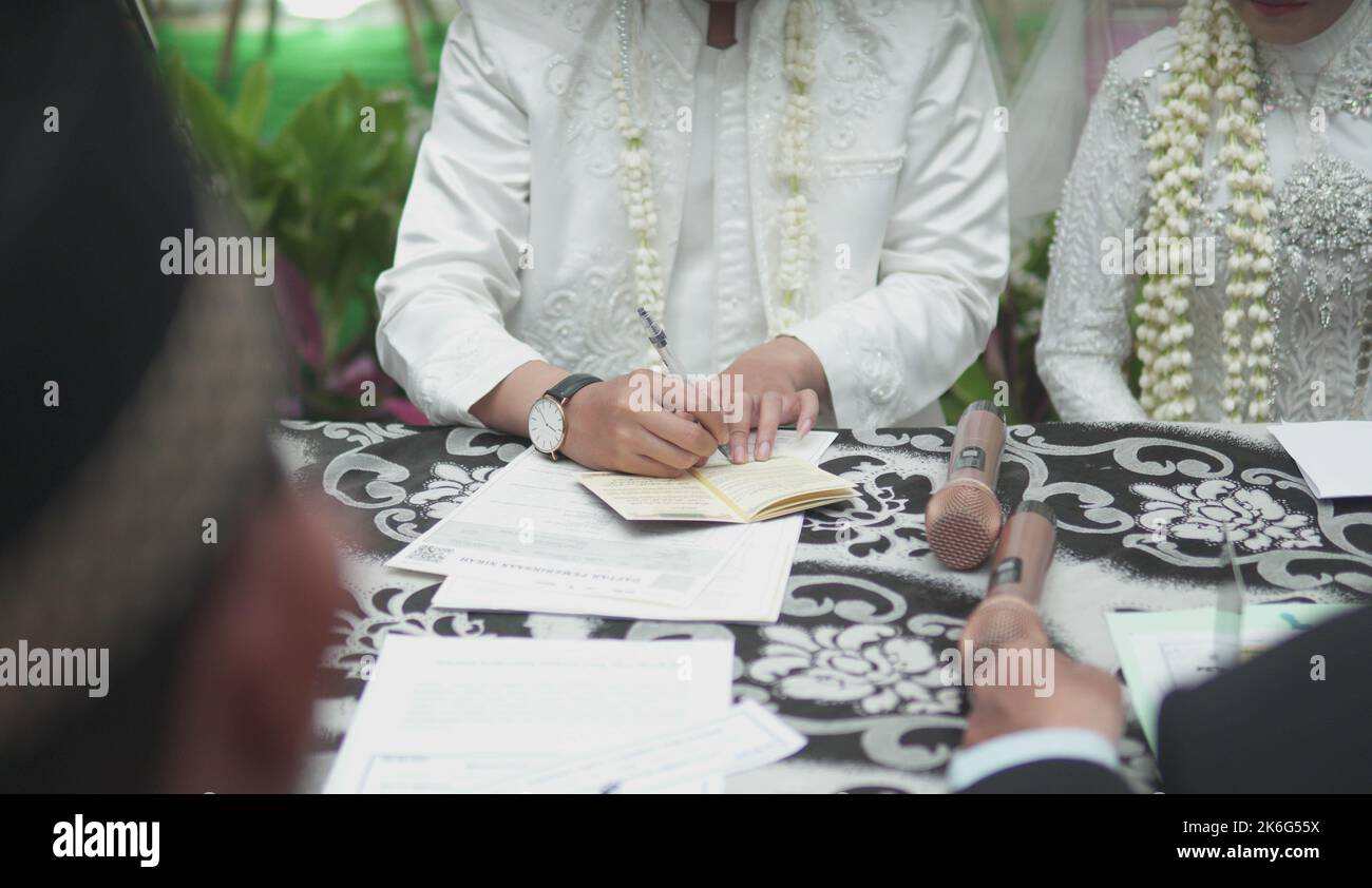 Jakarta, Indonesia, October 9th 2022 : Akad Nikah also known as ...