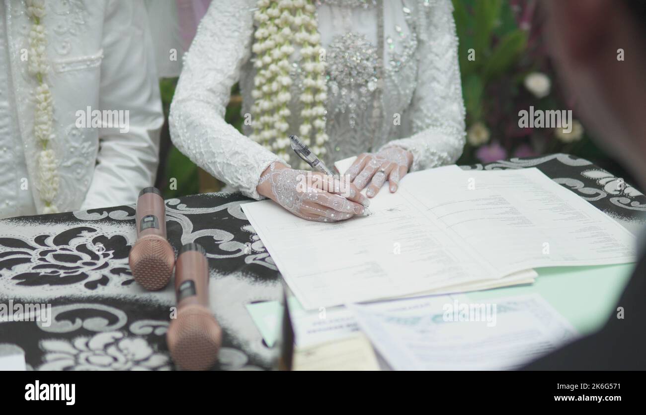 Jakarta, Indonesia, October 9th 2022 : Akad Nikah also known as ...