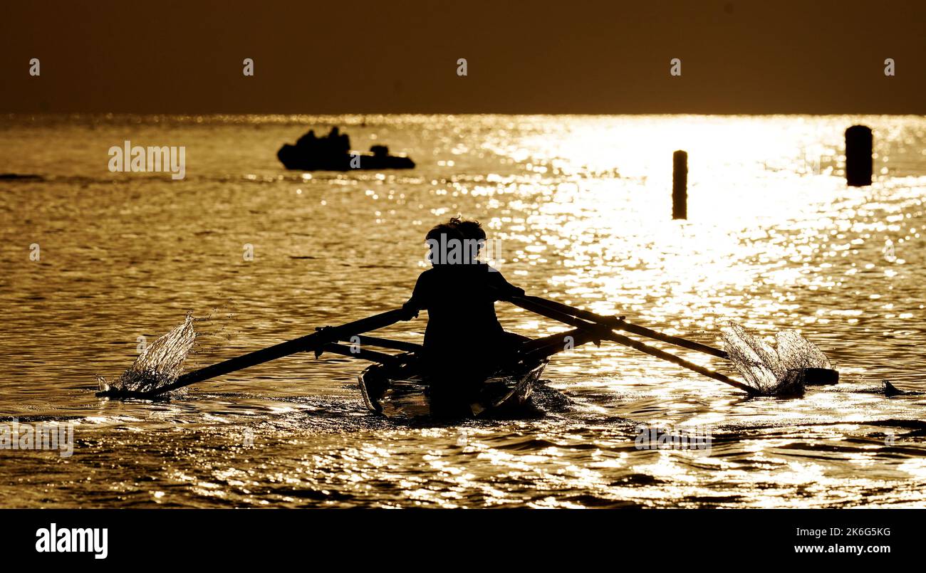 Mixed double skulls during day one of the World Rowing Beach Sprint ...