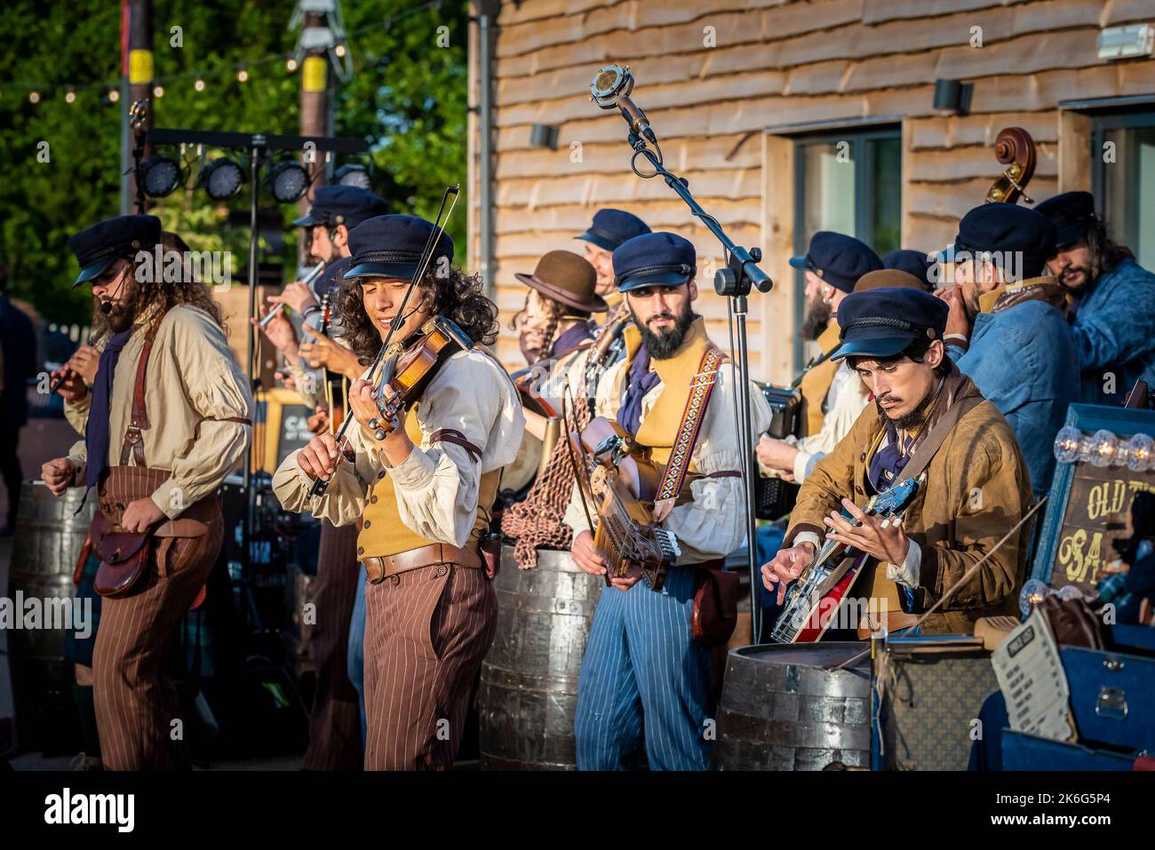 The Old Time Sailors performing at the Newquay Orchard amphitheatre in ...