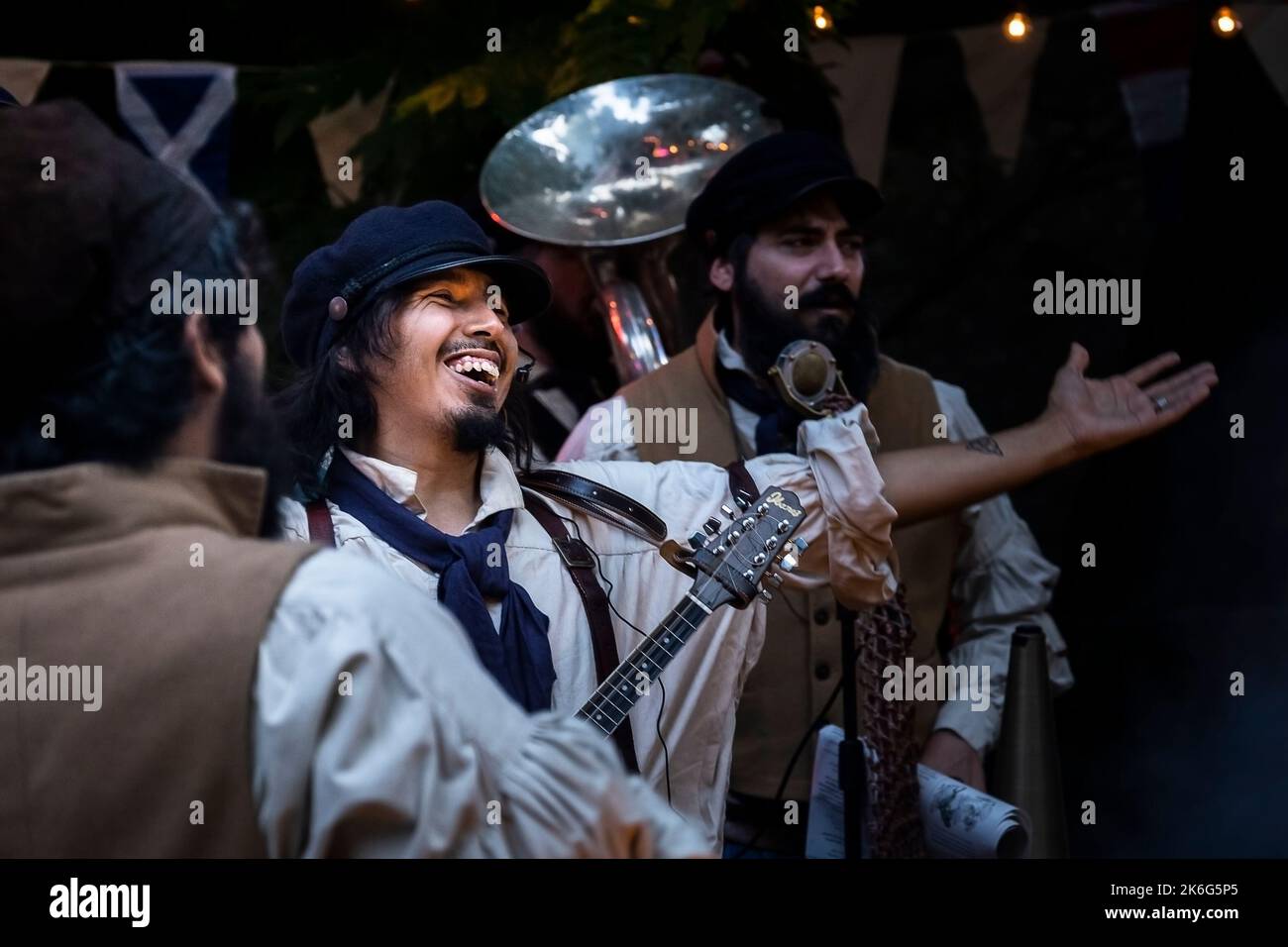 The Old Time Sailors performing at Trebah Garden Amphitheatre in ...