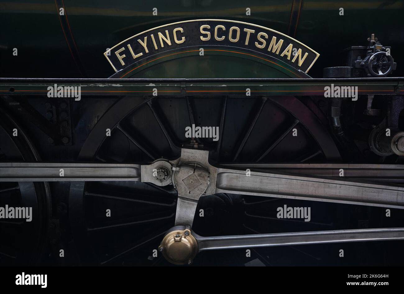 The Flying Scotsman on Platform 8 at King's Cross Station in London at the launch of the Flying ...