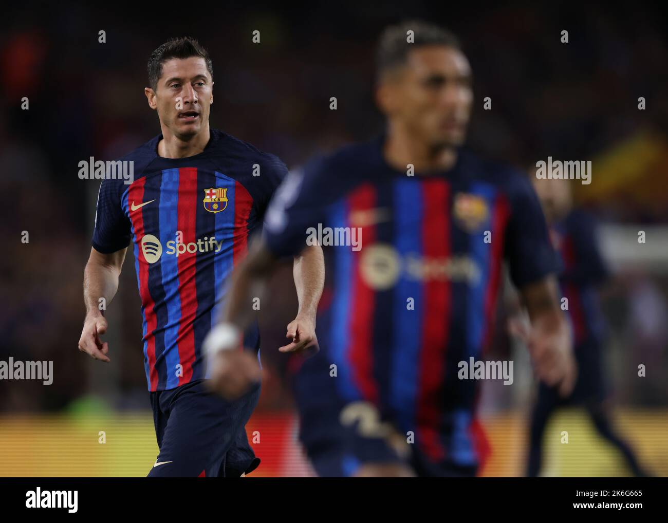 Barcelona, Spain, 12th October 2022. Robert Lewandowski of FC Barcelona ...