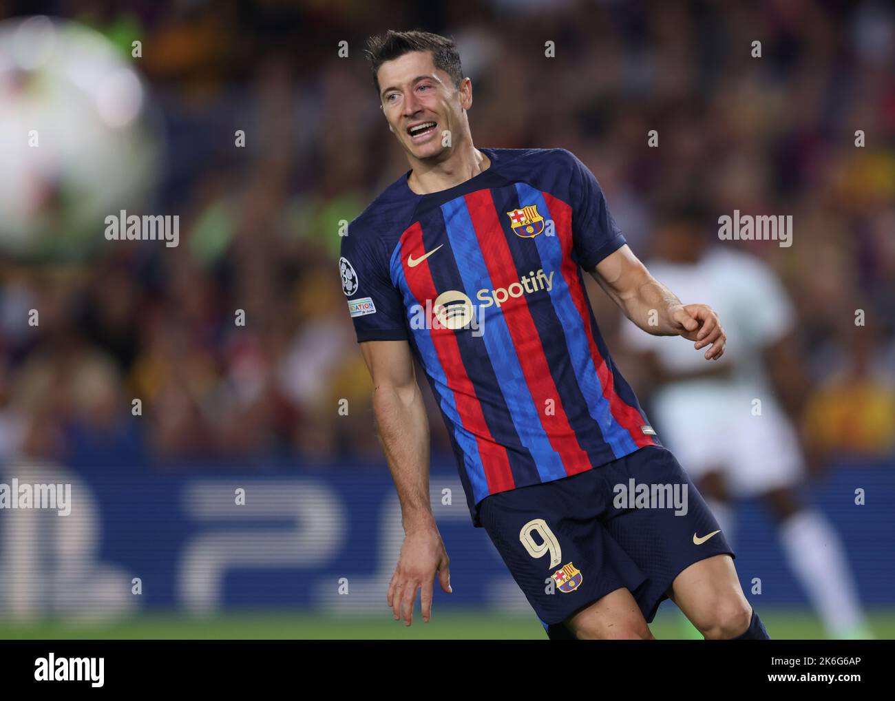 Barcelona, Spain, 12th October 2022. Robert Lewandowski of FC Barcelona ...