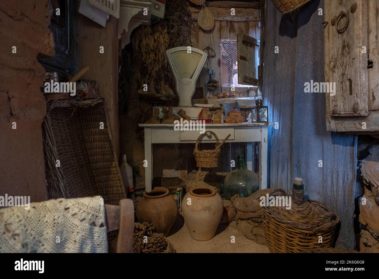 Inside a house in the monumental sculpture Territorio Artlanza that ...