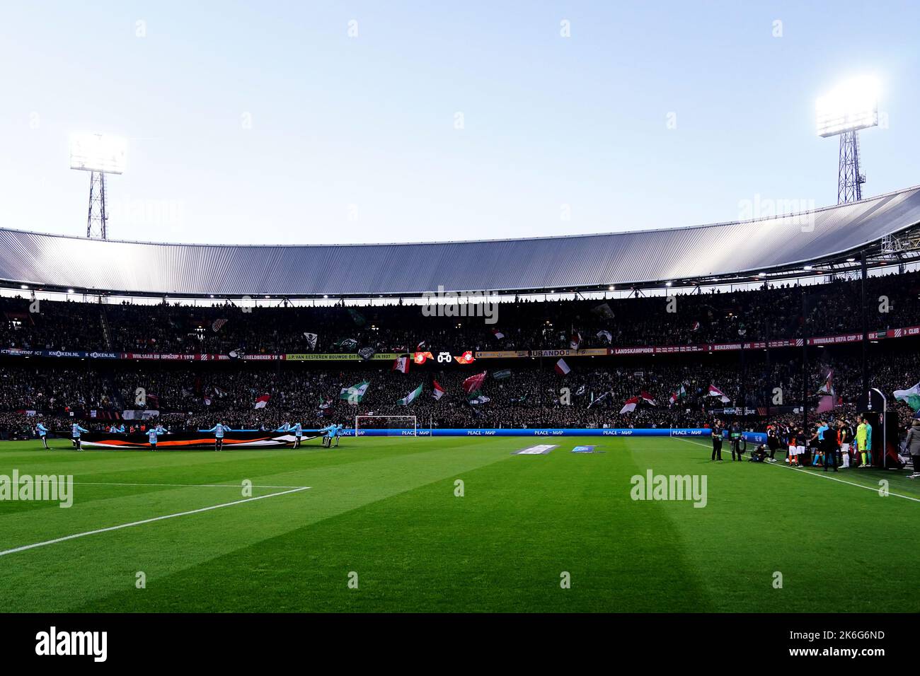 Rotterdam, The Netherlands.13 October 2022, Rotterdam - De Kuip before the match between ...